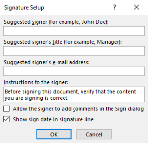 How To Customise And Insert A Signature Line In Excel | Projectfive